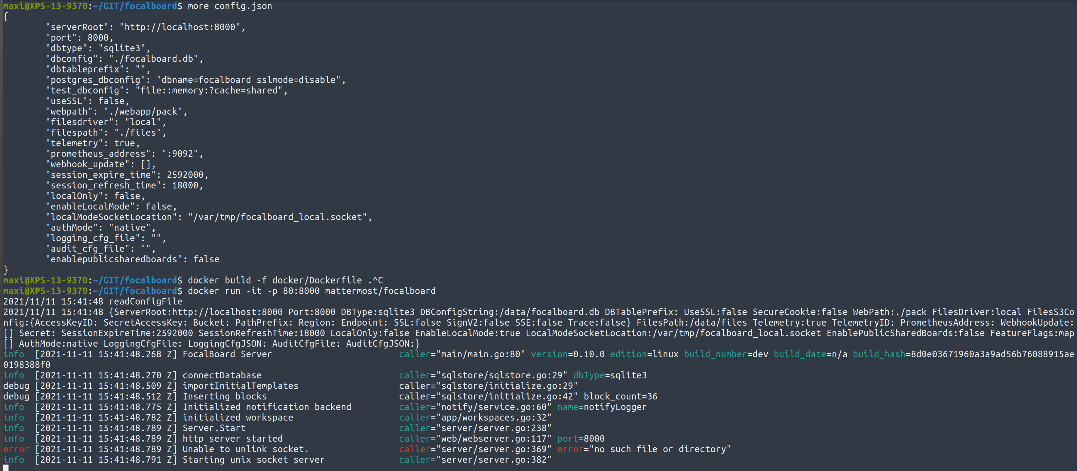 Bug: Unable to unlink socket. caller="server/server.go:378" error="no ...