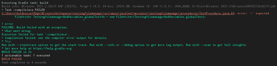 Writing to a global files results in build error · Issue #9 · Goldorion/File-Manager-MCreator ...