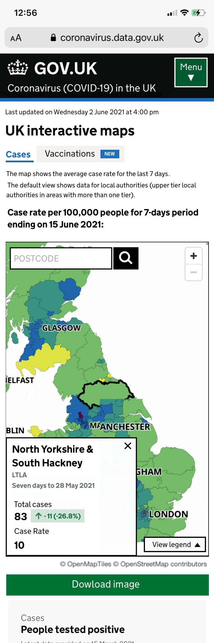 Make legend collapsible on mobile · Issue #399 · UKHSA-Internal/coronavirus-dashboard · GitHub