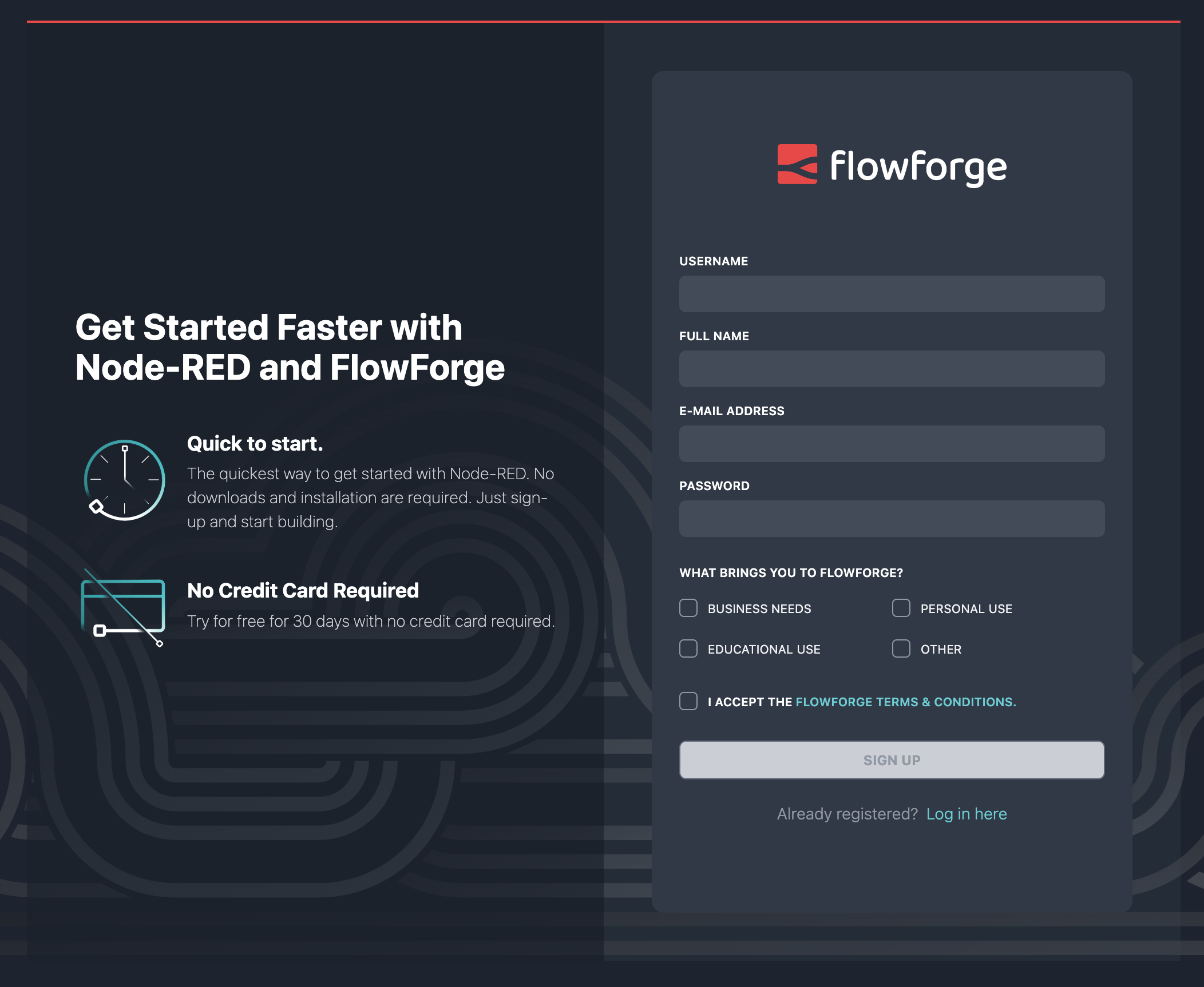 Change text in the sign-up page · Issue #2485 · FlowFuse/flowfuse · GitHub