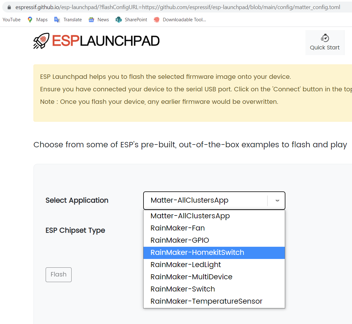 Link To Publish Your Own Firmware Apps · Issue 2 · Espressif Esp Launchpad · Github