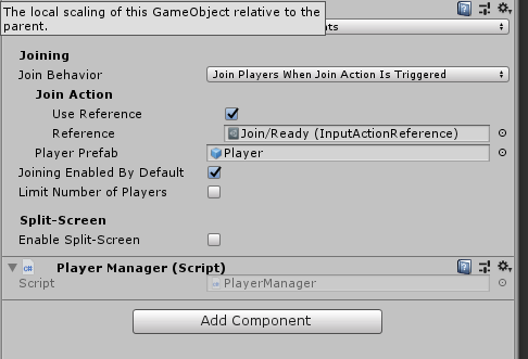 0.9.6 - PlayerInputManager does not create second player when using ...