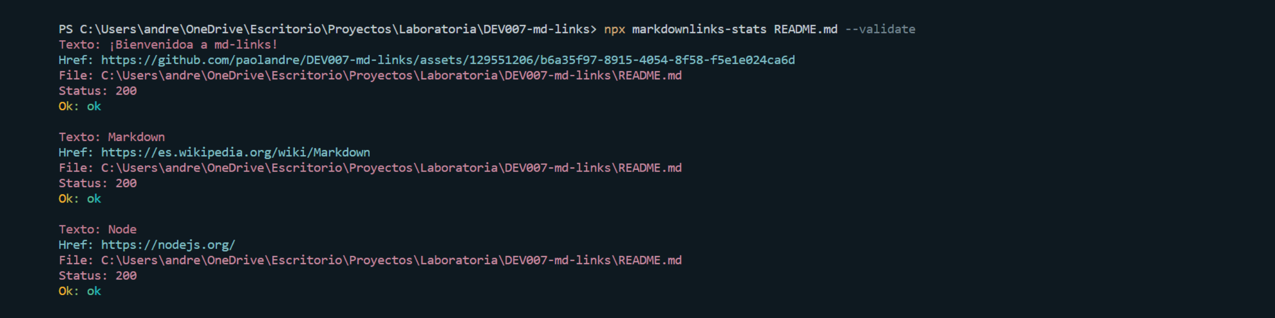 Github Paolandredev007 Md Links Markdown Links Validator Is A Cli Tool And Javascript