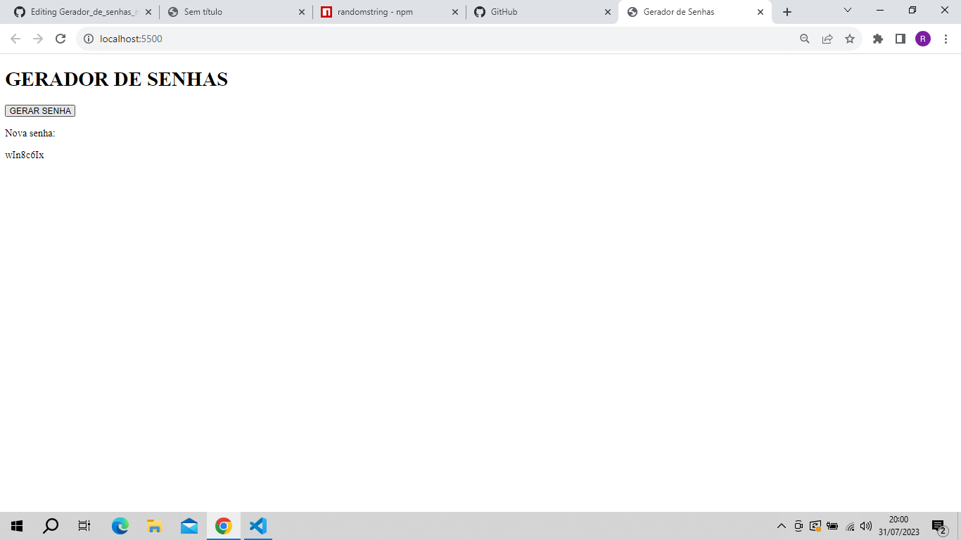 GitHub - RenataVerasVenturim/Gerador_de_senhas_npm_node: Gerador de senhas de 8 dígitos ...