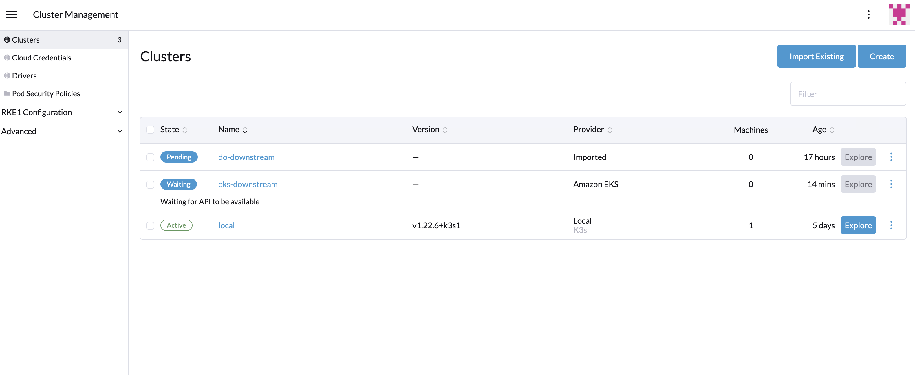 Intermittent API errors when importing EKS clusters with terraform · Issue #36700 · rancher ...