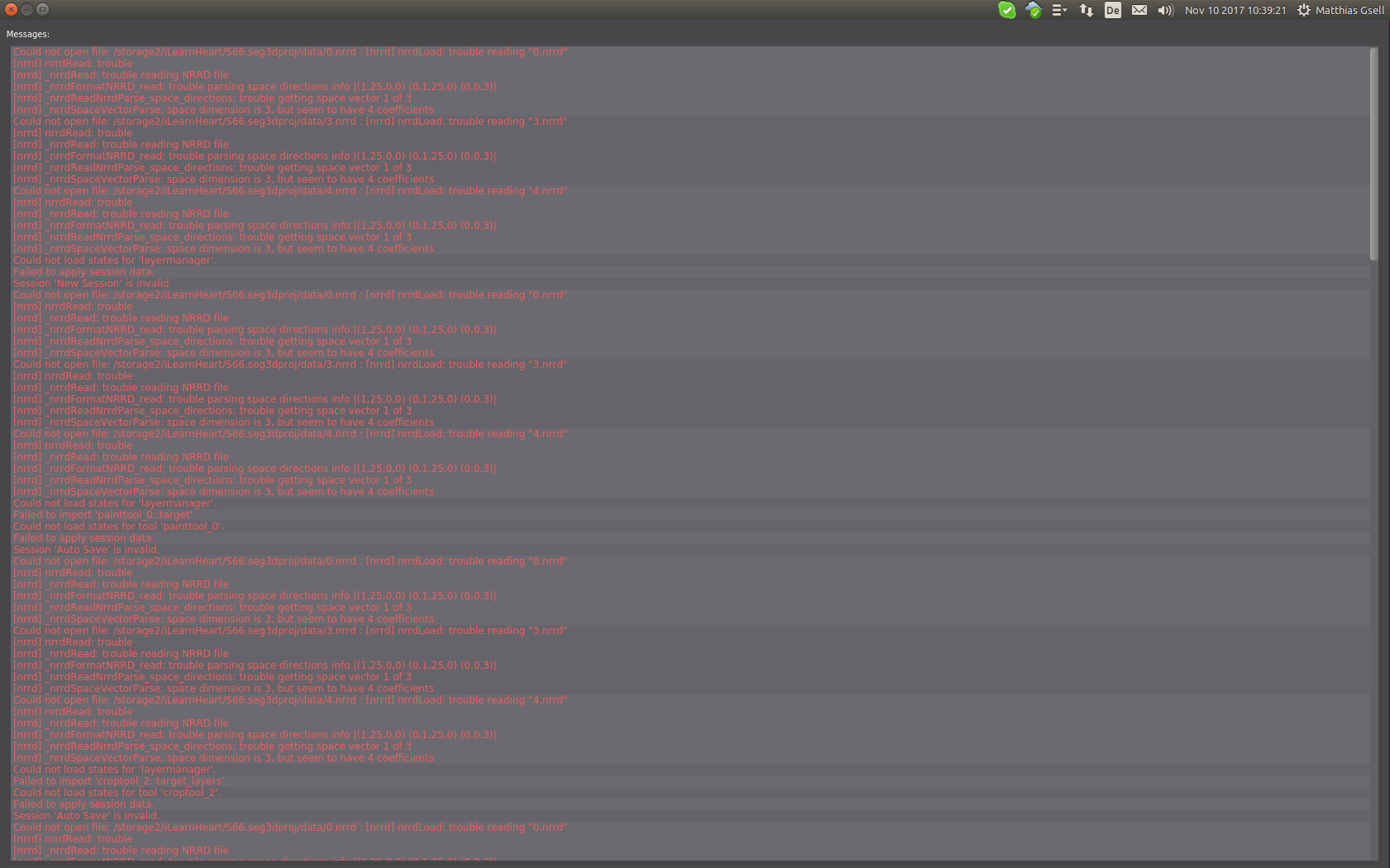 Ubuntu 16: Failure to open and initiate saved project · Issue #236 · SCIInstitute/Seg3D · GitHub