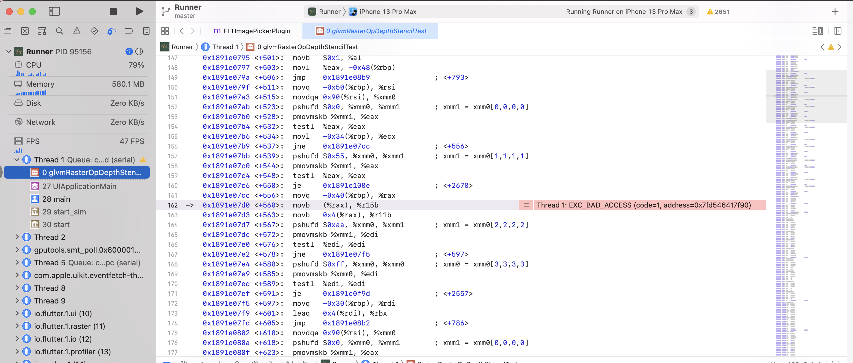 crash with EXC_BAD_ACCESS with Geolocator or google_maps_flutter · Issue #104417 · flutter ...