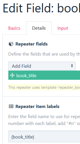 Repeater Fields shows HTML tags on pages: *Foo* shown as " Foo " (when using Markdown) · Issue ...