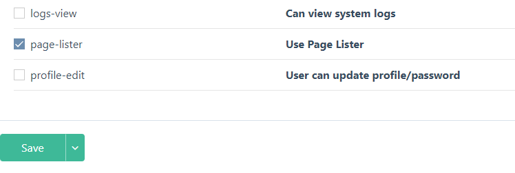 User with "page-lister" permission doesn't see submenu-item "Pages -> Find" · Issue #1646 ...