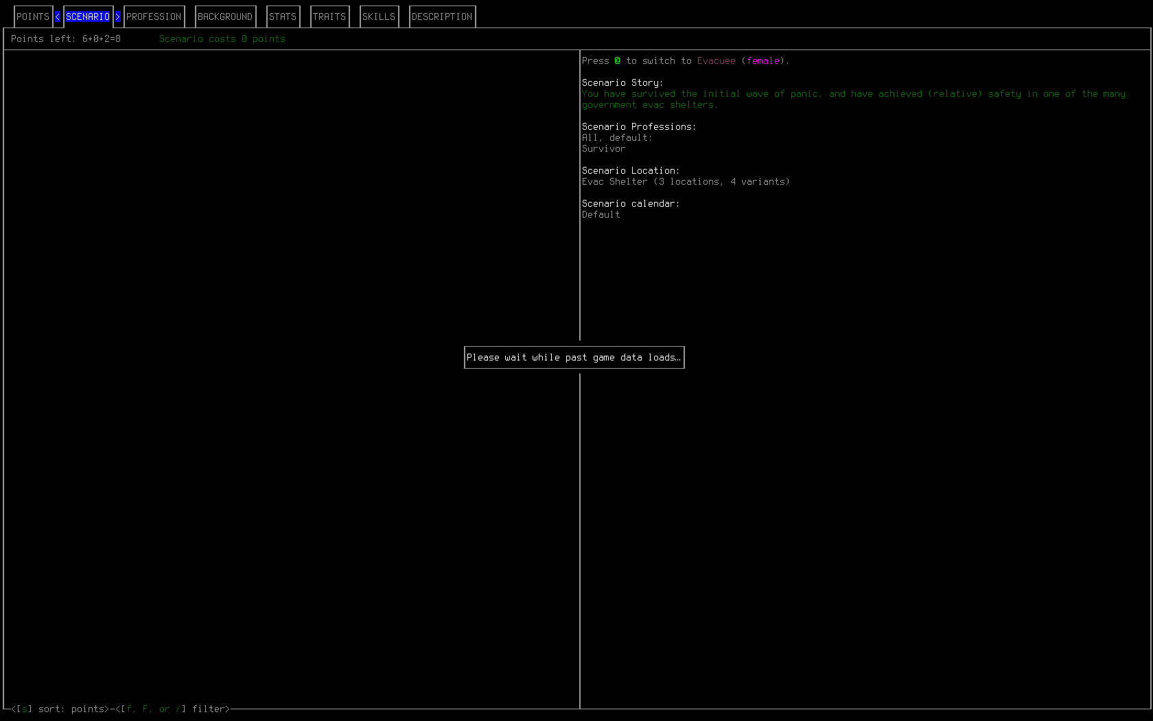Crash in character creation menu · Issue #64749 · CleverRaven/Cataclysm-DDA · GitHub