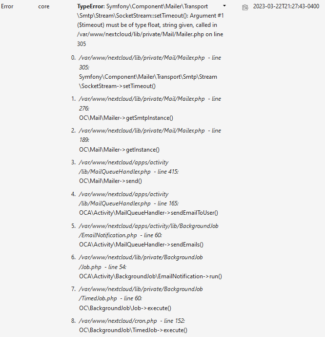 [Bug]: NC 26 - OCA\Text\Service\EncodingService::encodeToUtf8(): Argument #1 ($string) must be ...
