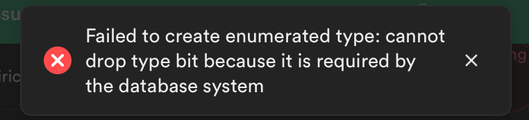 In Studio, dropping an enum type omits the schema · Issue #18468 · supabase/supabase · GitHub