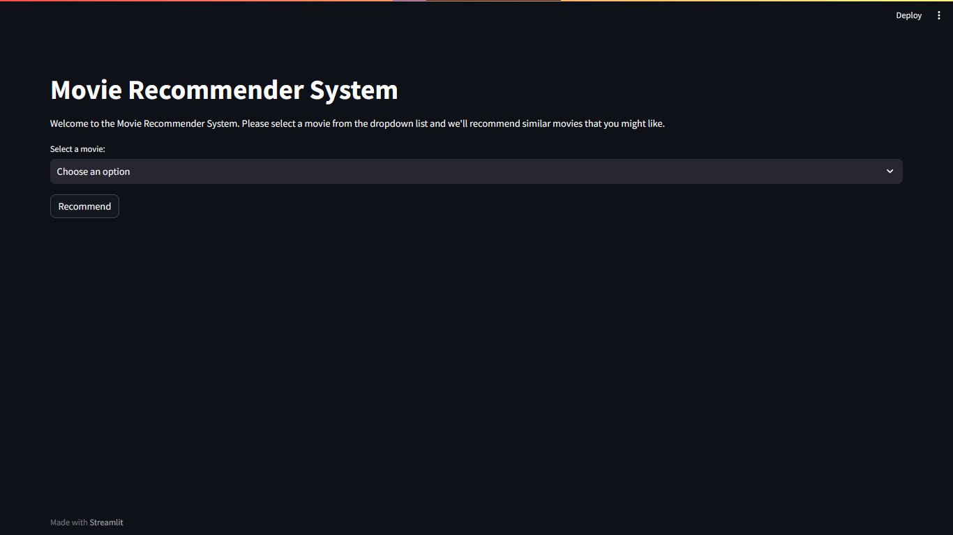 GitHub - Aim-Swarup/Movie_Recommender_System: This project is a movie recommendation system ...