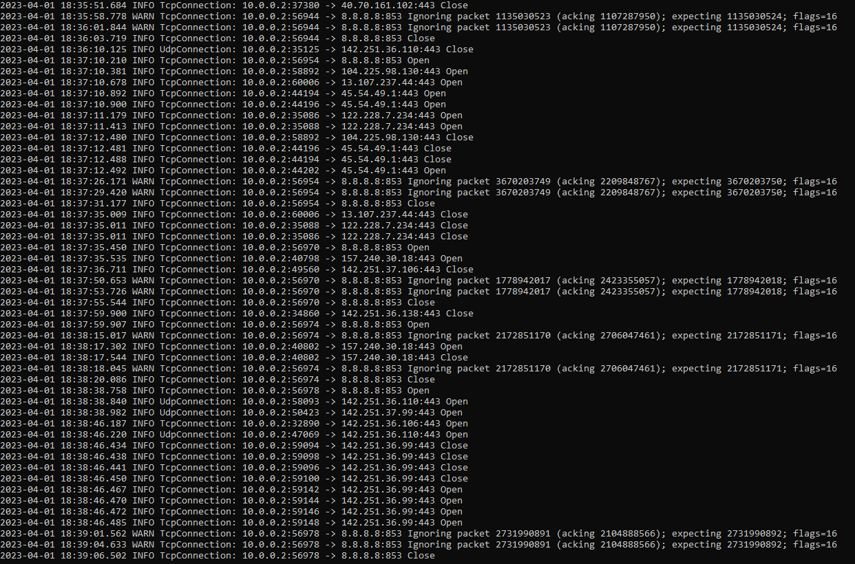 Ignoring packets-problem to connect to some app · Issue #490 · Genymobile/gnirehtet · GitHub