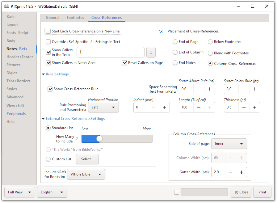 Separate settings for fn and xr positioning and rules · Issue #527 · sillsdev/ptx2pdf · GitHub