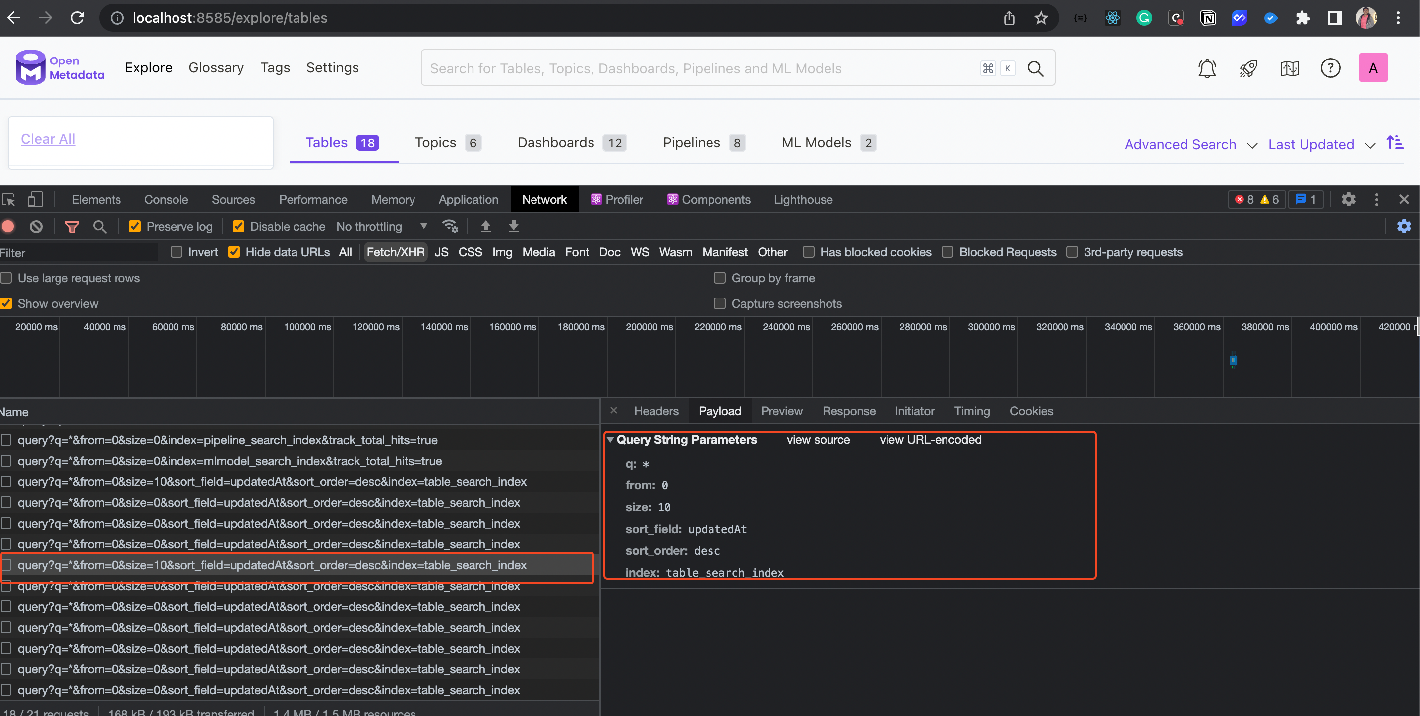 Backend : Search API pagination is not working as expected. · Issue #7445 · open-metadata ...