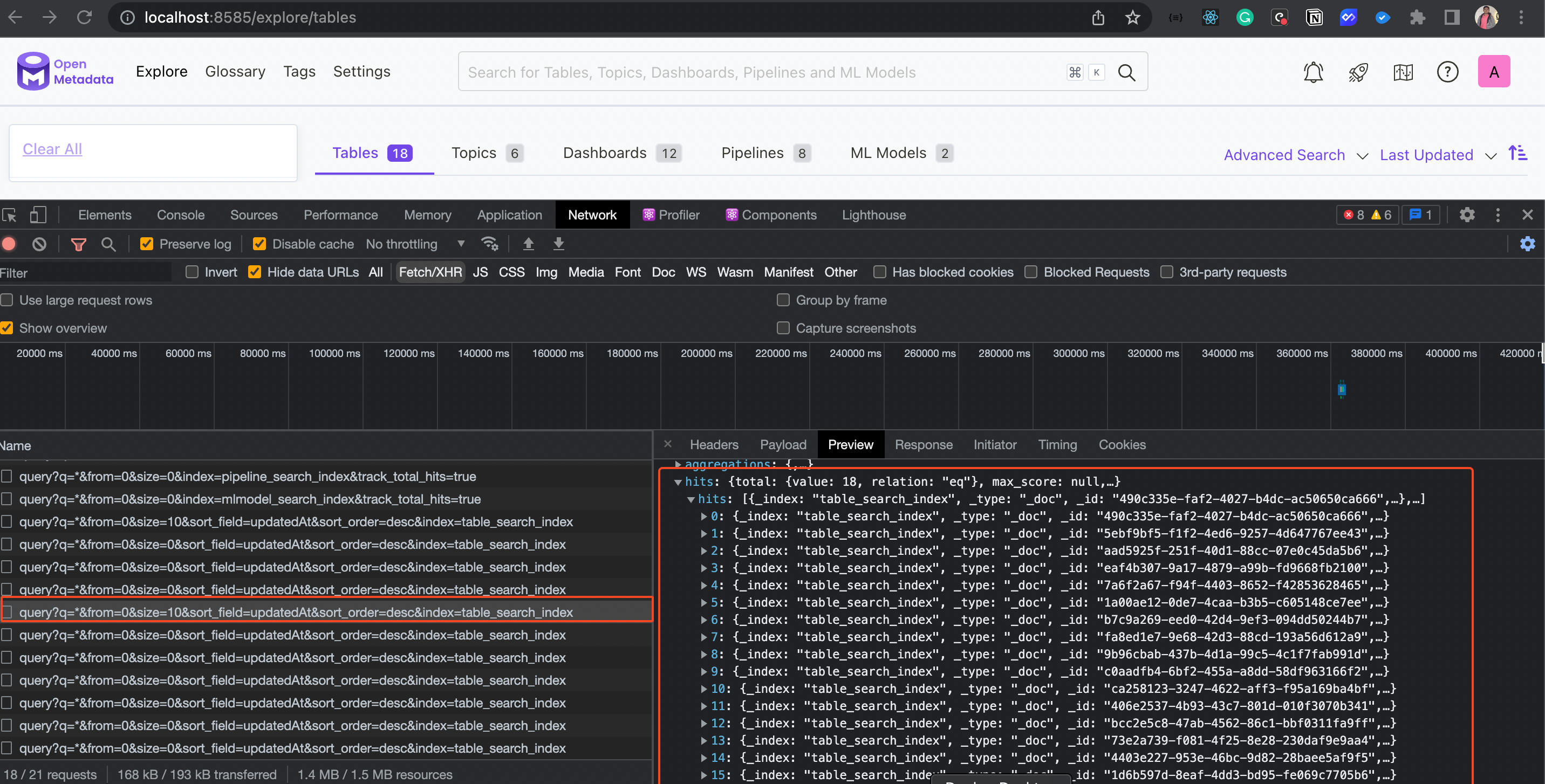 Backend : Search API pagination is not working as expected. · Issue #7445 · open-metadata ...
