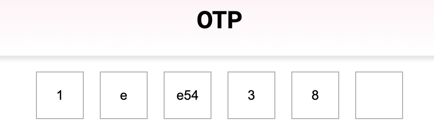 React: OTP: Allows invalid characters · Issue #321 · sadanandpai ...