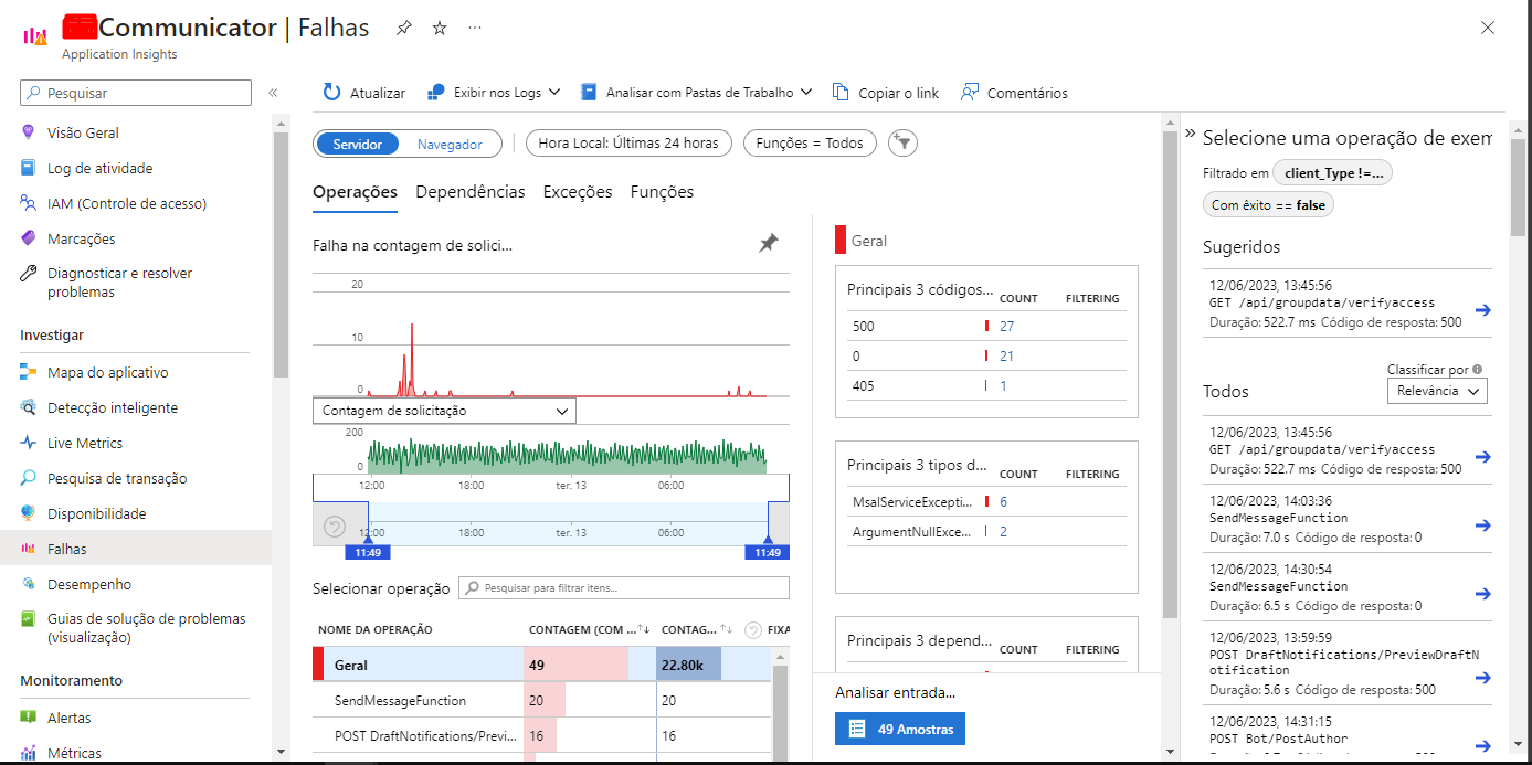 Error viewing, sending and exporting report in Company Communicator ...