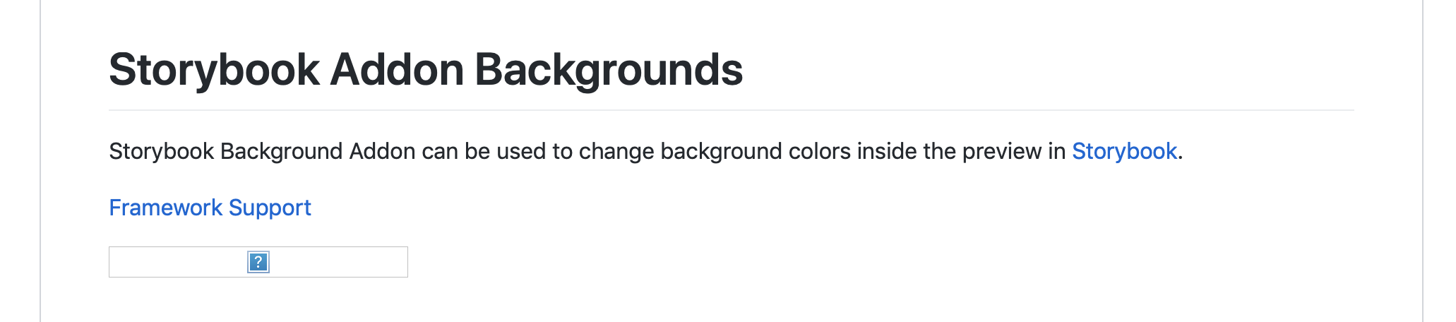 Addon Backgrounds Readme Img Is Broken · Issue 7925 · Storybookjs Storybook · Github