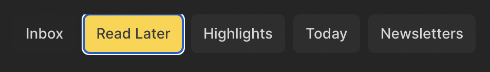 There is a strange border appearing around "Read Later" button when the ...