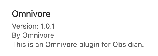 1.0.1 version number is wrong · Issue #11 · omnivore-app/obsidian-omnivore · GitHub