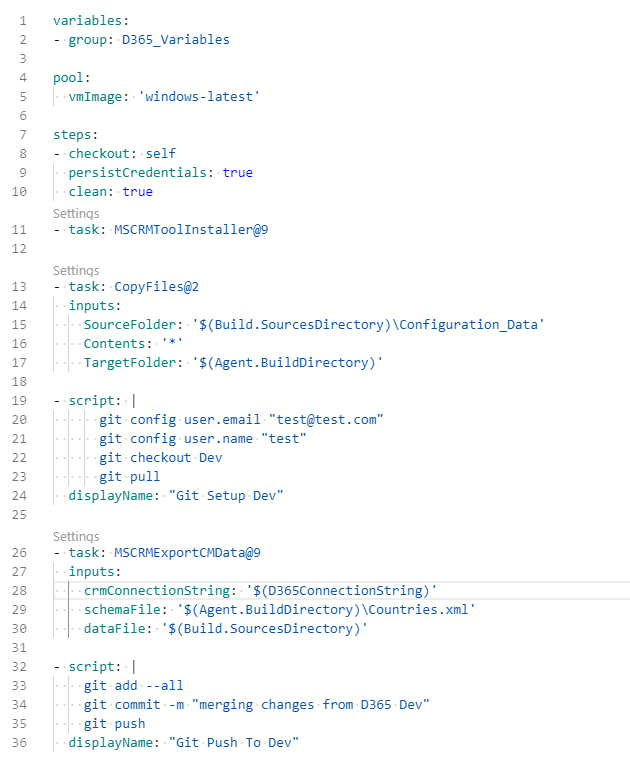 MSCRM Export Config Migration Data: Azure DevOps CICD - Export Failed ...