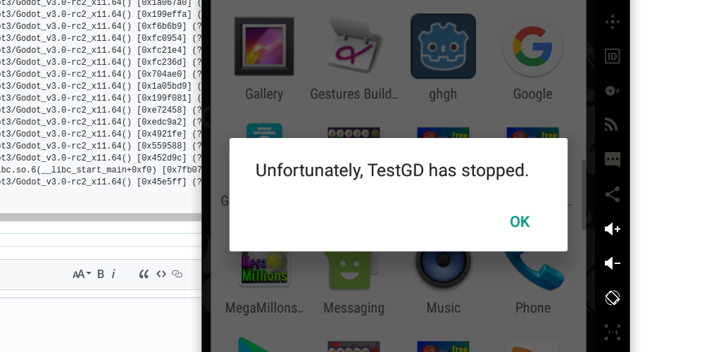 Android Exporting And Html Export Error And Stopped App · Issue 16093 · Godotenginegodot · Github 8317