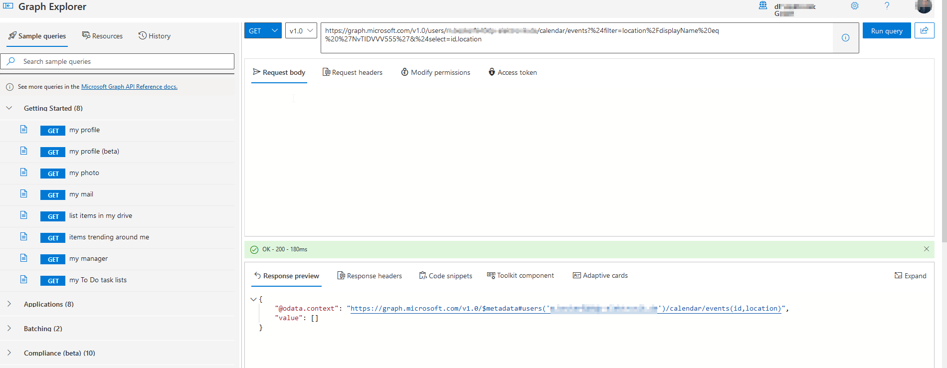Filter not working Filter Event by Location · Issue #1801 · microsoftgraph/msgraph-sdk-dotnet ...