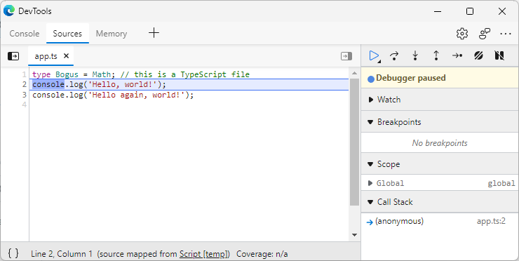 Cannot Debug Js Code Built From Typescript In Vscode · Issue 361 · Microsoftclearscript · Github