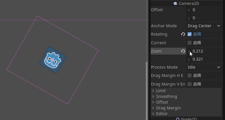 `Camera2D` bug when zooming to minus value with `Rotating` on. · Issue #57665 · godotengine ...