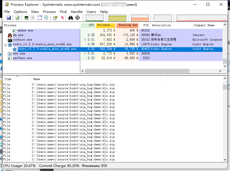 Errors when loading 500+ resources with `ext_resource` from zip · Issue #42329 · godotengine ...