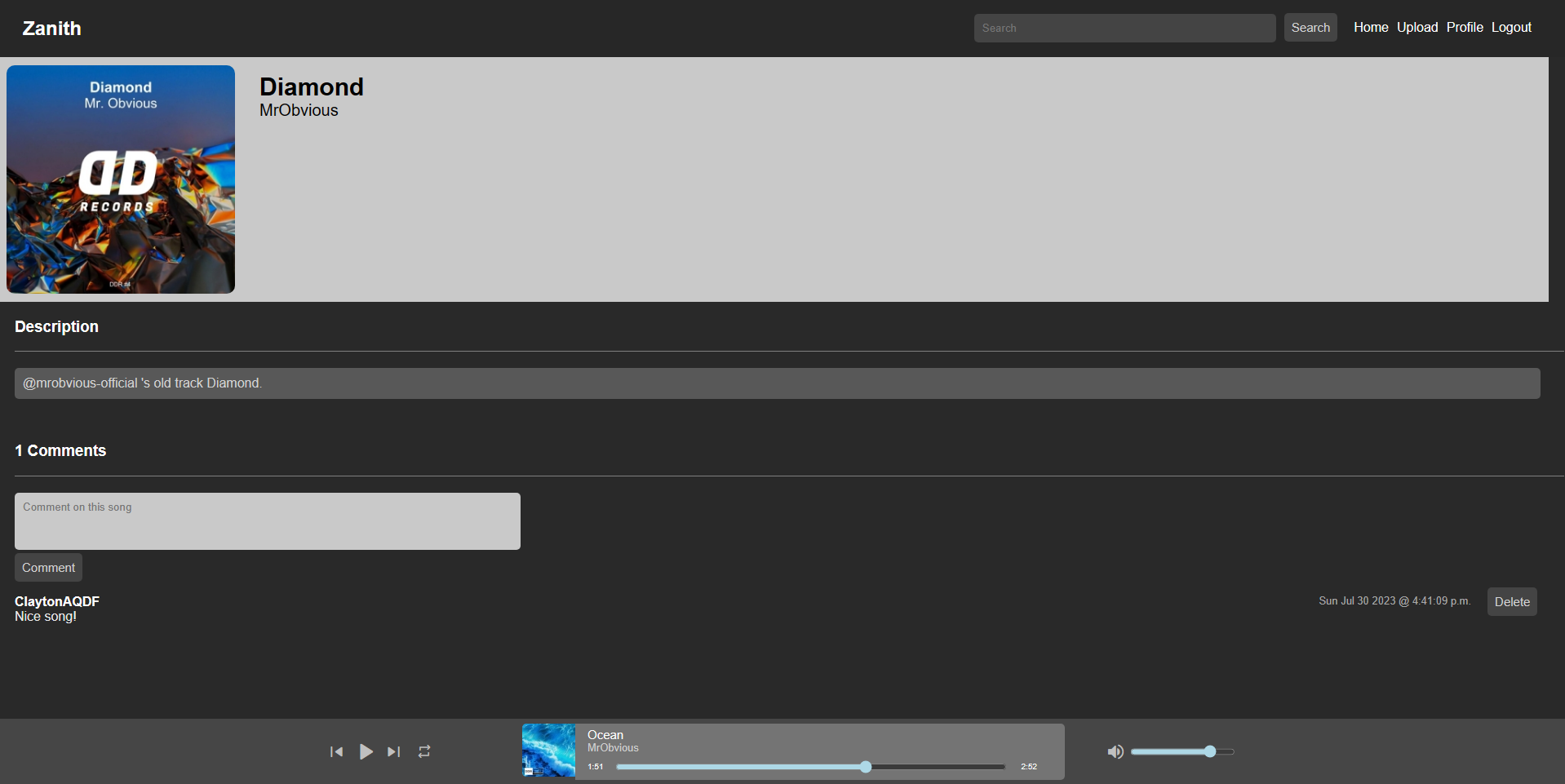 GitHub - DominicLau0/Zanith: Zanith is a music streaming website like ...