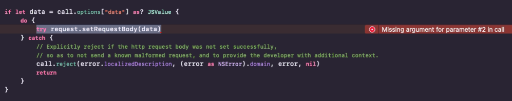 Bug Filesystem Swift Missing Argument For Parameters · Issue 6727 · Ionic Teamcapacitor