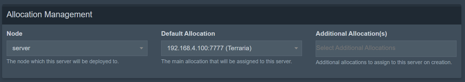 Show allocation ip alias in dropdowns when creating servers · Issue #3434 · pterodactyl/panel ...