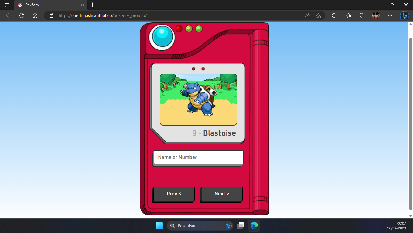 GitHub - joe-higashii/pokedex_projeto: pokédex