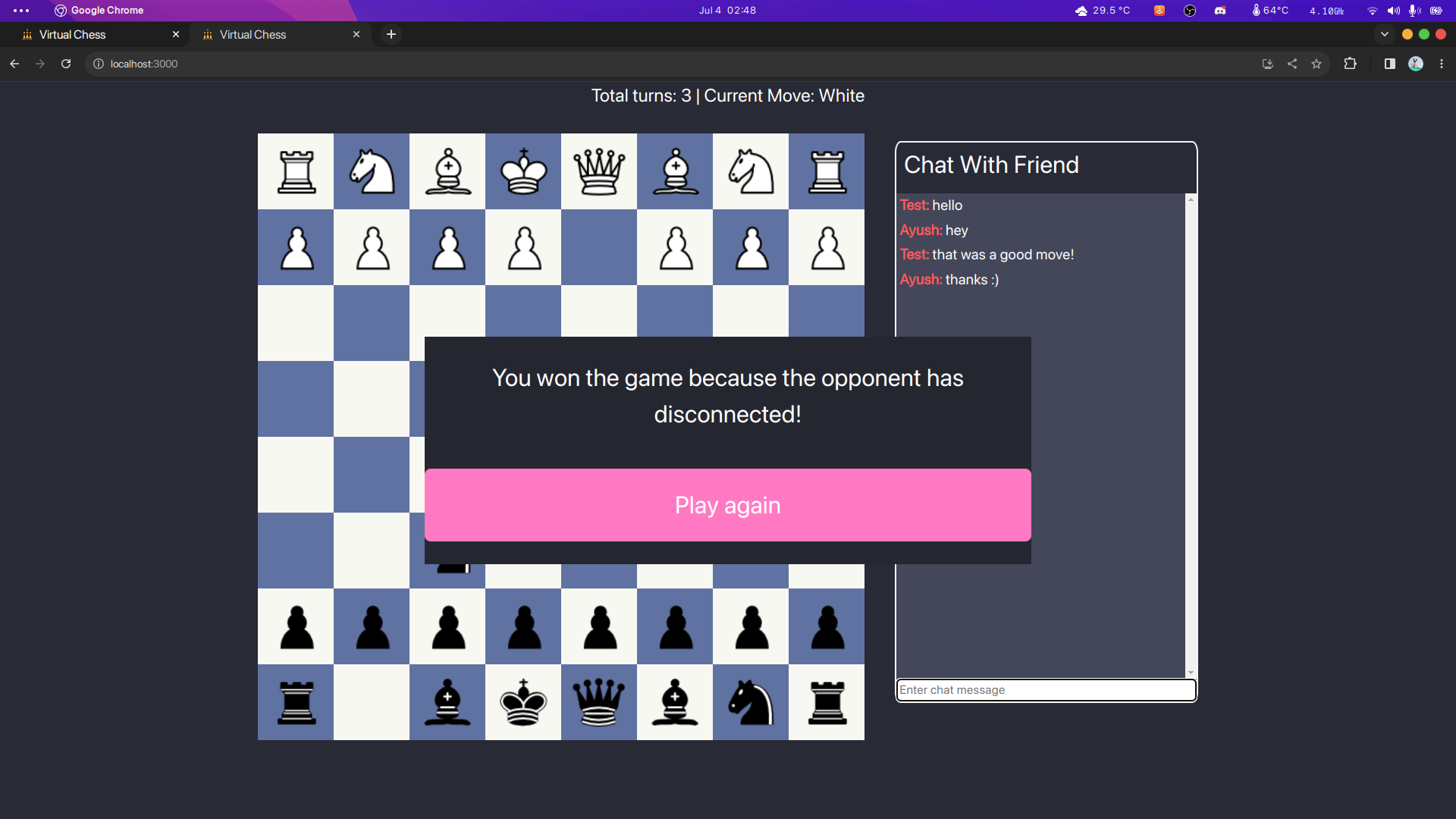GitHub - ayush03dev/virtual-chess: A web based chess game application which allows players to ...