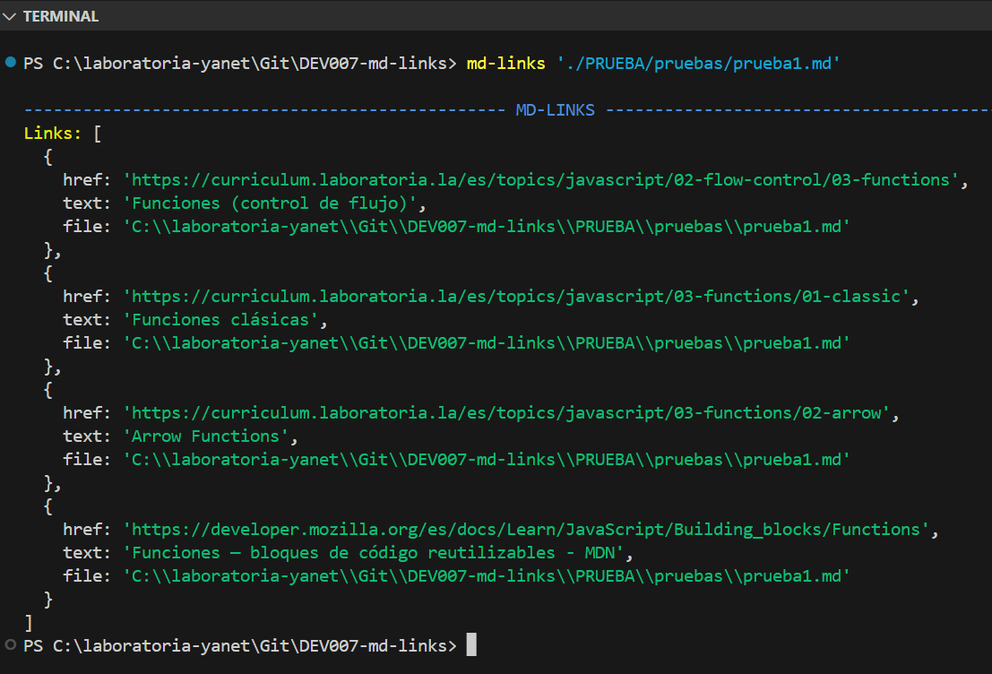 GitHub - Yanettr/DEV007-md-links: Librería que analiza archivos en formato Markdown, para ...