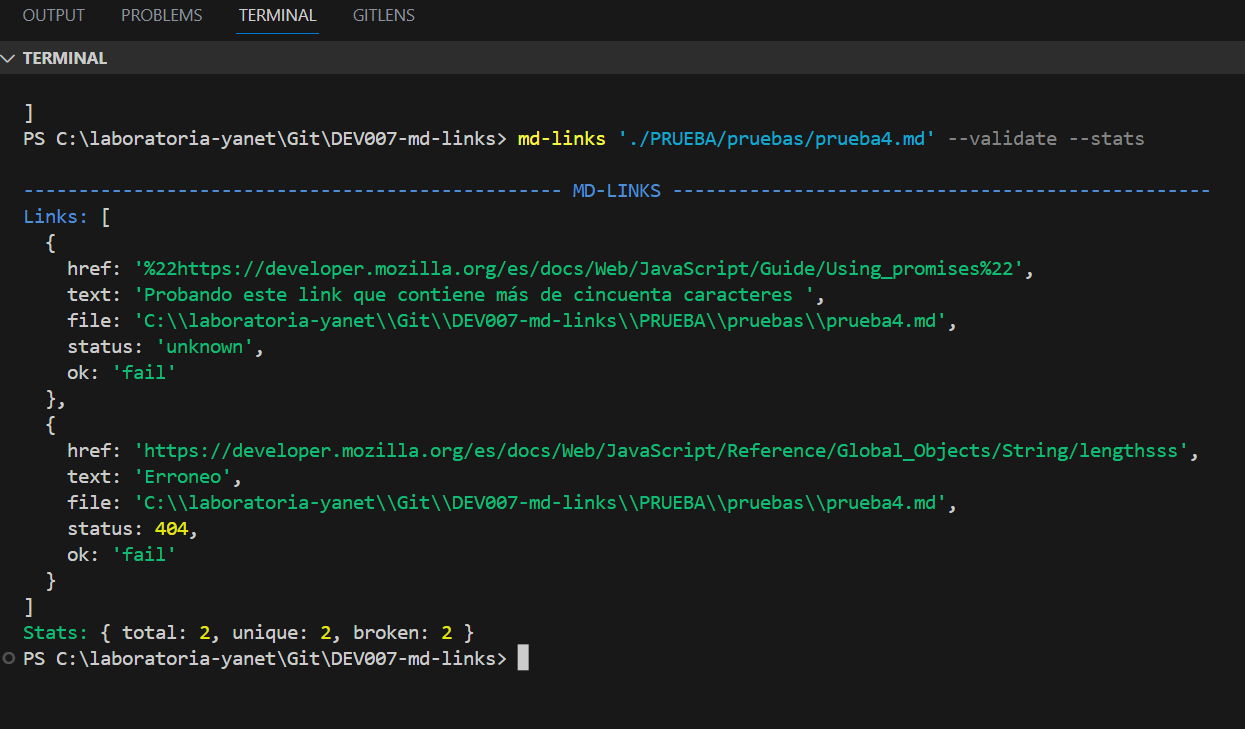 GitHub - Yanettr/DEV007-md-links: Librería que analiza archivos en formato Markdown, para ...