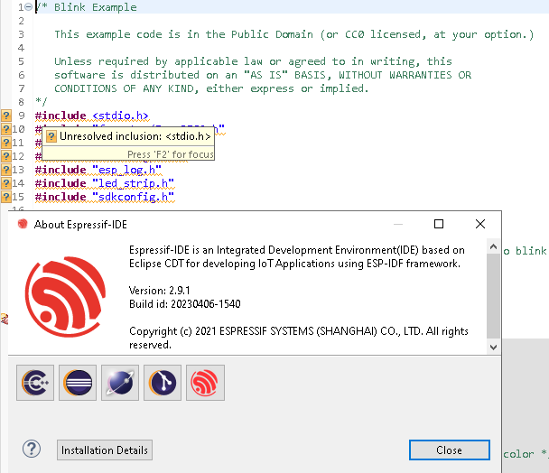 Unresolved inclusion: (IEP-109) · Issue #31 · espressif/idf-eclipse-plugin · GitHub
