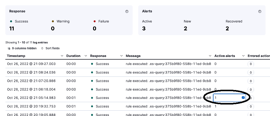 Alerts not shown in Rule Details page after a few hours · Issue #144113 · elastic/kibana · GitHub