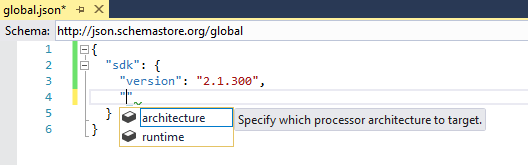 global.json schema in VS still uses the old version · Issue #9422 · dotnet/sdk · GitHub