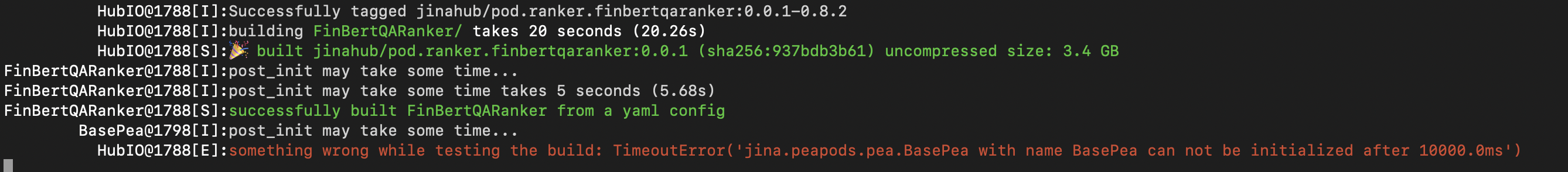 Change timeout settings when building a docker image for neural-network-based rankers using jina ...