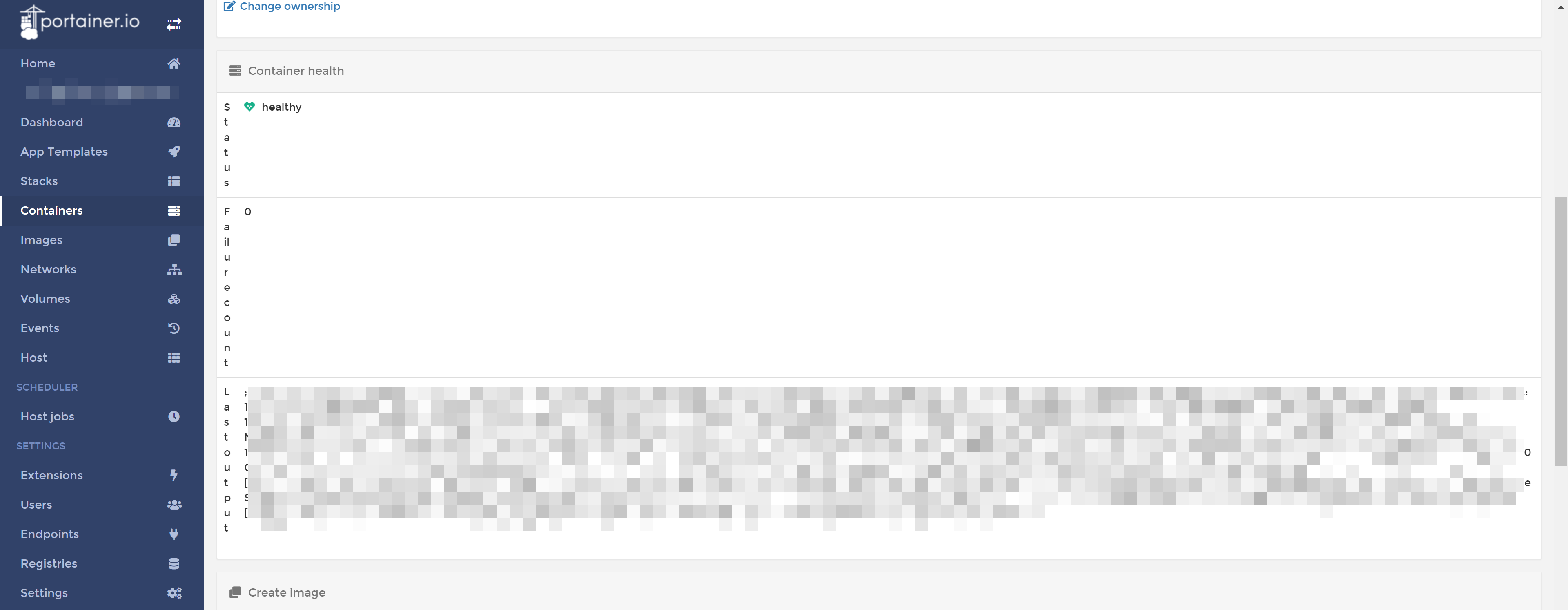 Better formatting of health check script's last output · Issue #3590 · portainer/portainer · GitHub