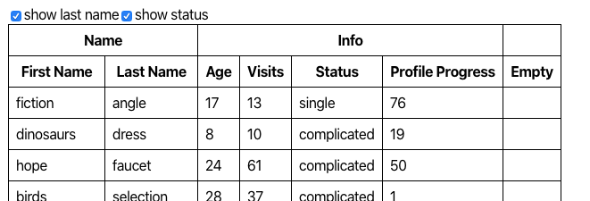 Header groups colSpan doesn't adjust with hidden columns · Issue #1446 ...