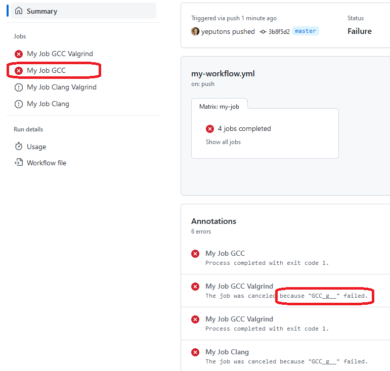 How to specify job's name using the `matrix` strategy to display in cancellation messages ...