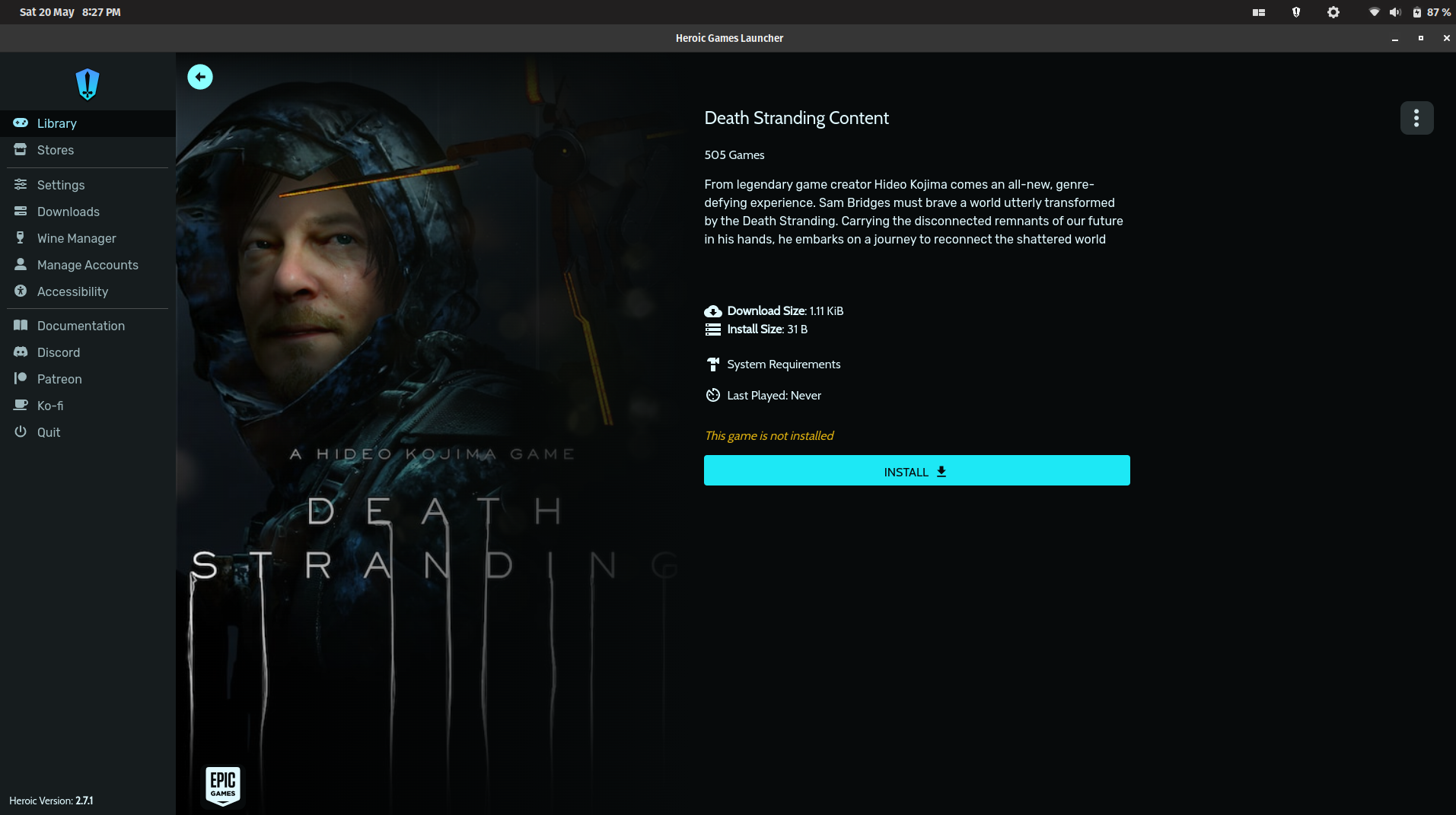 Game (Death Stranding Director's Cut) duplicating 4 times · Issue #2720 · Heroic-Games-Launcher ...