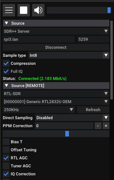 When using Source:SDR++ Server the Source[REMOTE] no longer has DB info ...