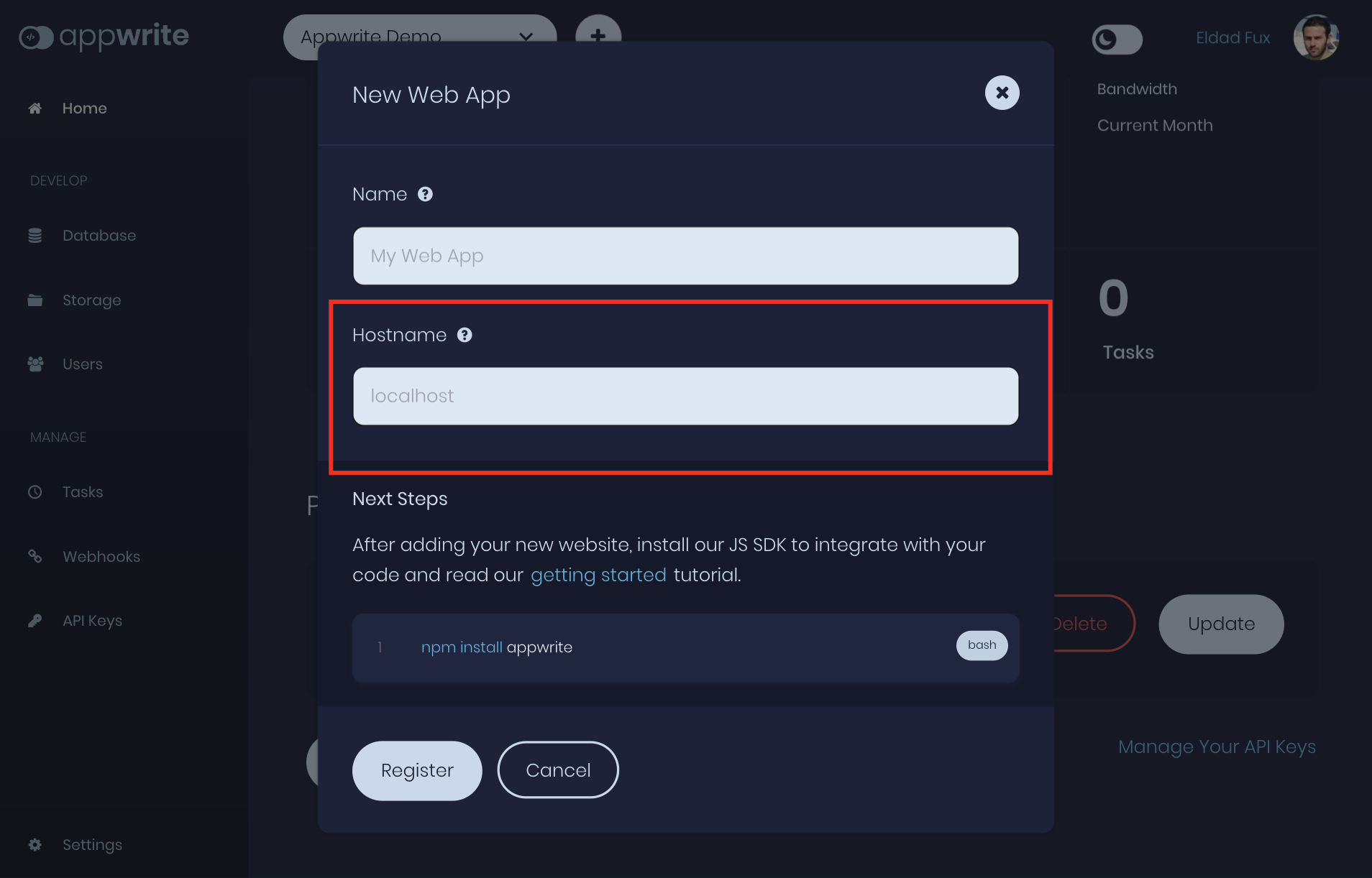 Getting started for web guide clarity for platform URL · Issue #267 · appwrite/appwrite · GitHub