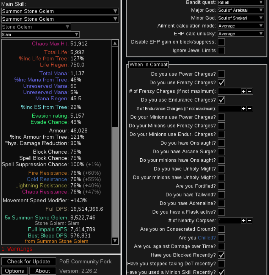 Charges for minions doesn't work! · Issue #5886 · PathOfBuildingCommunity/PathOfBuilding · GitHub